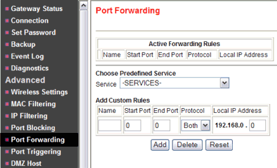 Tutorial - How to enable port forwarding on the Virgin Media Hub - Satellite Viewing Cards ...