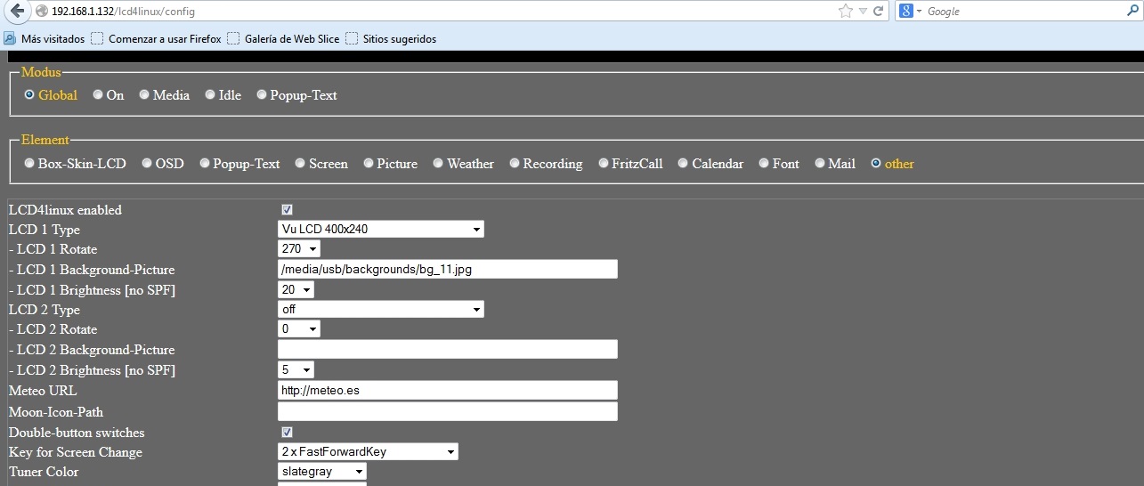 setting weather in LCD4Linux - VU+ DUO 2 - Linux Satellite Support Community
