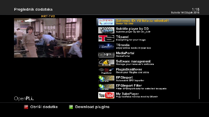 SatVenus E2 Settings plugin - Enigma2 Channel List - Settings Plugins - Linux Satellite Support ...