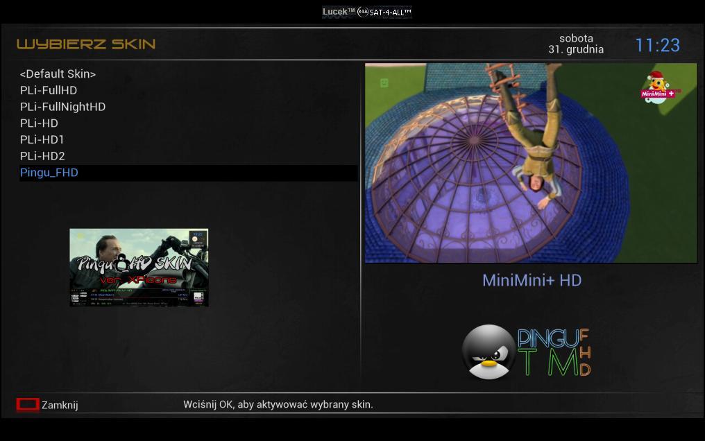 VU+Skin Pingu-FHD image Open PLi - OpenPLI Skins - Linux Satellite ...